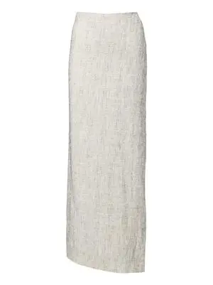 THE ROW Linen And Silk Maxi Skirt - White