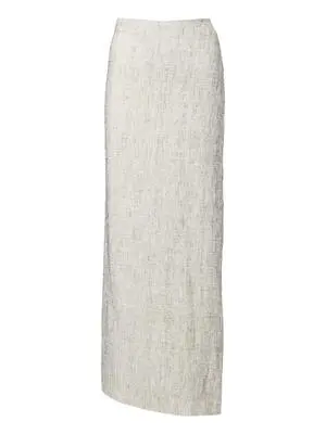 THE ROW Blum Linen And Silk Maxi Skirt - White