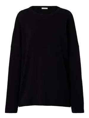 THE ROW Flories Cotton Jersey T-shirt - Black