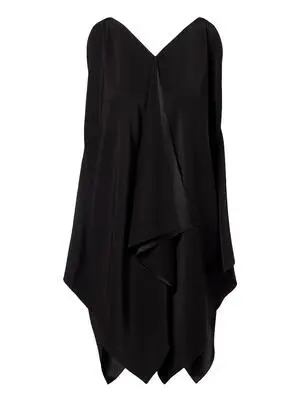 THE ROW Semir Silk Satin Top - Black