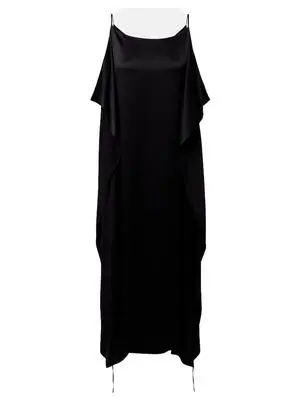 THE ROW Kylo Ruffled Maxi Dress - Black