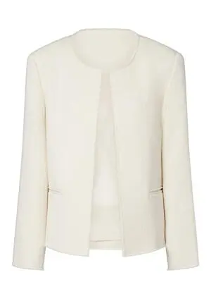 TOTEME Toteme Fluid Wool-blend Jacket White