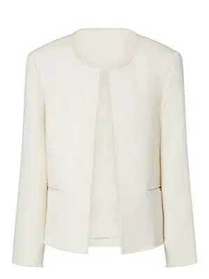 TOTEME Fluid Wool-blend Jacket - White