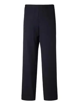 THE ROW Ari Wool Wide-leg Trousers - Blue