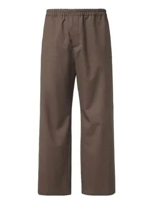 THE ROW Ari Wool Wide-leg Pants - Brown