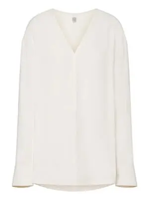 TOTEME Oversized Blouse - White