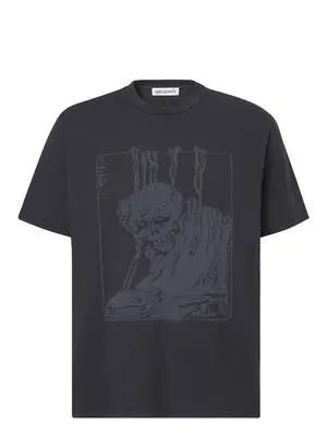 Our Legacy Box Printed Cotton Jersey T-shirt - Black