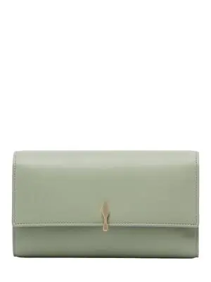 CHRISTIAN LOUBOUTIN Bettina Leather Clutch - Green