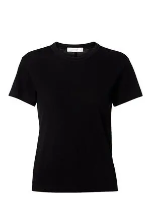 THE ROW Jovita Cotton, Cashmere And Silk T-shirt - Black