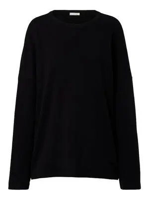 THE ROW Floris Cotton Jersey T-shirt - Black