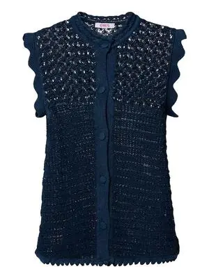 ERES Aurora Crochet Top - Blue