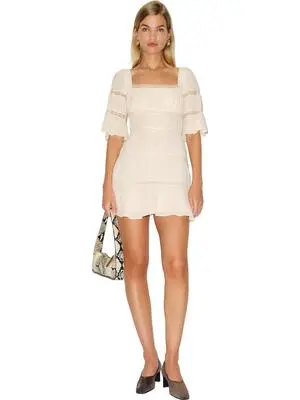 REFORMATION Claribel Lace Mini Dress - Ivory