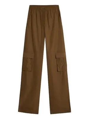 7 For All Mankind Cargo Wide Leg Pants - Brown