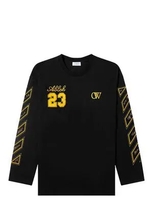 Off-White Ow 23 Wide Long-sleeve Tee - Black