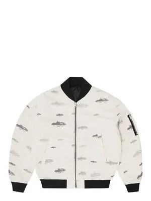 CORTEIZ Reversible Bomber Jacket 'off White/black - Cream