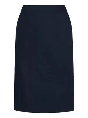 Oscar De La Renta Wool-blend Pencil Skirt - Blue