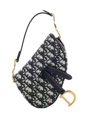 Dior Saddle Handbag Oblique Canvas Mini Shoulder Bag - Blue