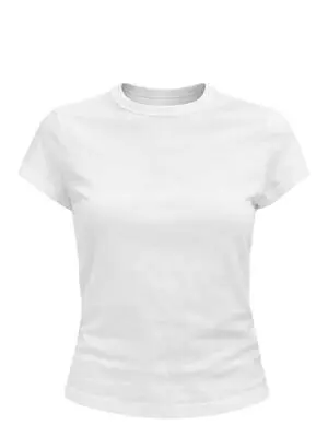 REFORMATION Max Slim Tee Plain T-shirt - White