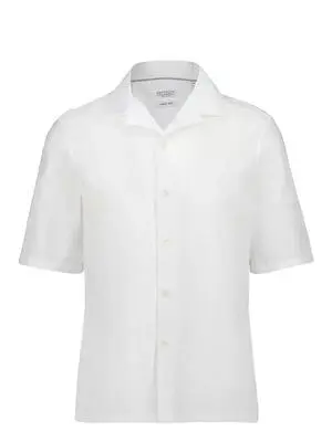 Brunello Cucinelli Camp-collar Shirt - White