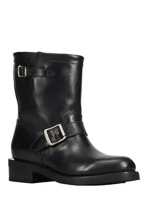Frye Viv Short Engineer Boot - Black