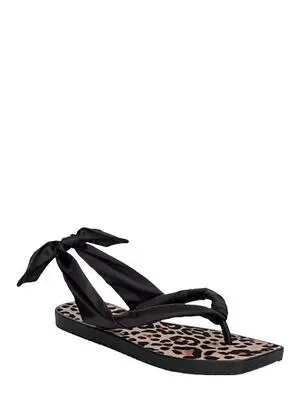 Badgley Mischka Wrenna Slingback Sandal - Black Leopard