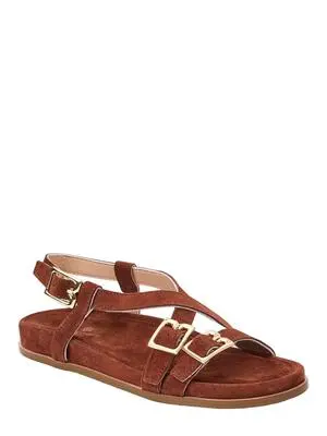 Bruno Magli Gianna Slingback Sandal - Brown Suede