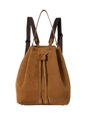 THE ROW Suede Backpack 9 - Brown