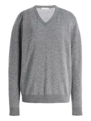 THE ROW Nian Cashmere Sweater - Grey