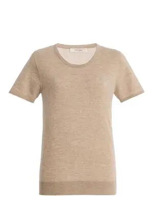 THE ROW Nova Cashmere Top Neutral