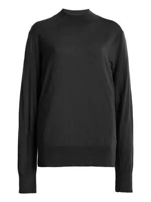 THE ROW Nari Wool Top - Black
