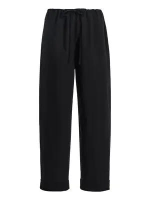 THE ROW Delano Vintage Cotton Pants - Black