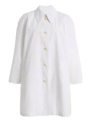 THE ROW Hawkins Cotton Overcoat - Ivory