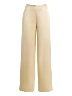 THE ROW Ardyn Silk Satin Pants - Yellow