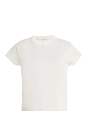 THE ROW Tori Cotton-silk T-shirt - White