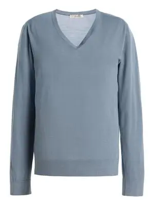 THE ROW Naius Wool Top Blue