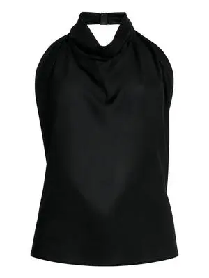 SLOAN Crepe Halter Top - Black
