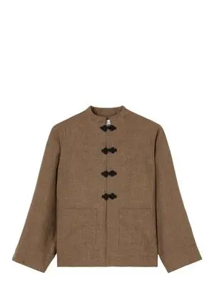 RÓHE Marie Linen Jacket - Brown