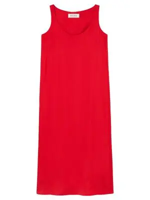 RÓHE Silk Scoop-neck Maxi Dress - Red
