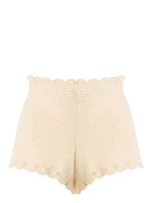 Posse Dylan Crocheted Shorts - Ivory