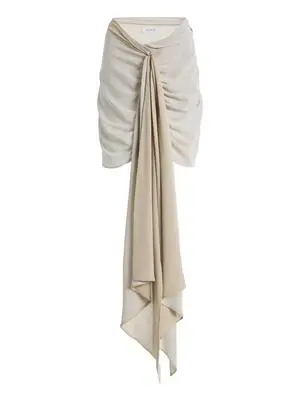 SLOAN Exclusive Georgette Mini Skirt - Grey