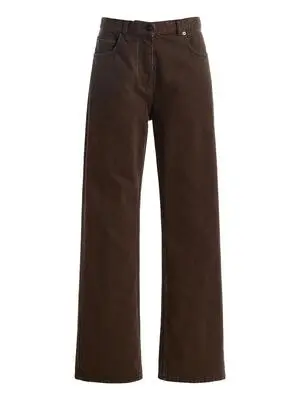 THE ROW Finbar Garment-dyed Jeans - Brown