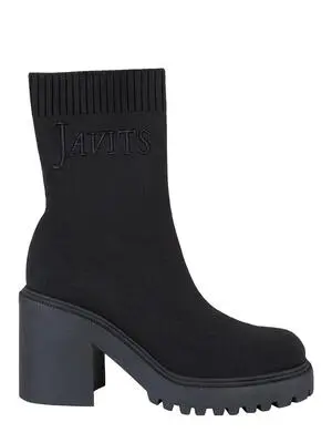 Eric Javits Viola Sock Boot With Lug Sole - Black