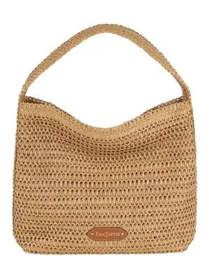 Eric Javits Kokomo Woven Raffia Hobo Shoulder Bag - Natural