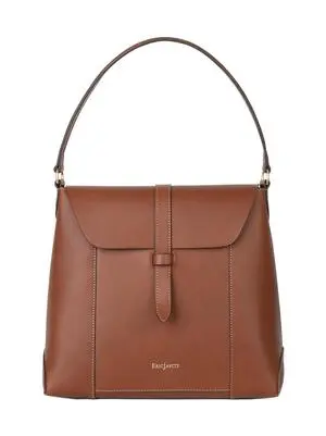 Eric Javits Regent Backpack In Vegetable Tanned Leather With Adjustable Straps Saddle
