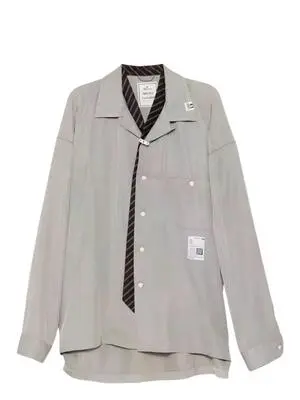 Mihara Yasuhiro Logo-patch Shirt - Grey