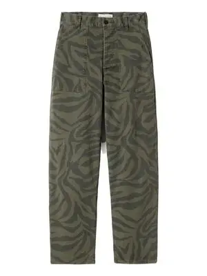 NILI LOTAN Earl Cotton Pant - Camo Zebra