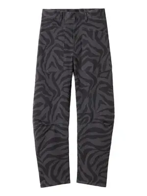 NILI LOTAN Shon Zebra Pant - Charcoal Zebra