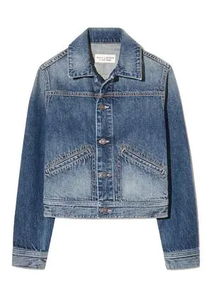 NILI LOTAN Carly Denim Jacket - Simon Wash