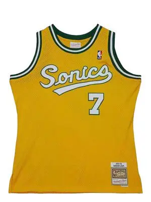 Mitchell & Ness Seattle Supersonics Rashard Lewis Hardwood Classics Vest - Yellow