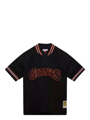 Mitchell & Ness 1991 San Francisco Giants Logo Zip Jersey - Black